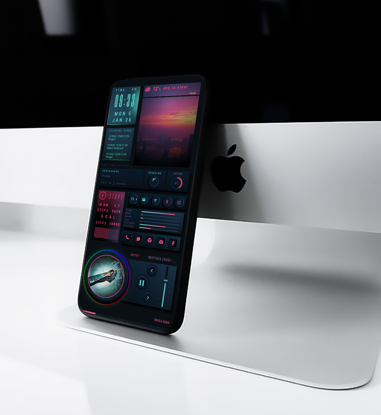 Astra flow KLWP Redefining Android Customization - Klwp Themes